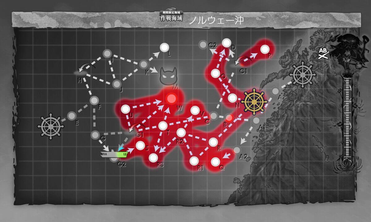 【艦これ2025秋イベ】E3-2 ギミック2 ボスマス出現2 条件編成【逆転！ナルヴィク攻防戦】 | キトンの艦これ攻略ブログ